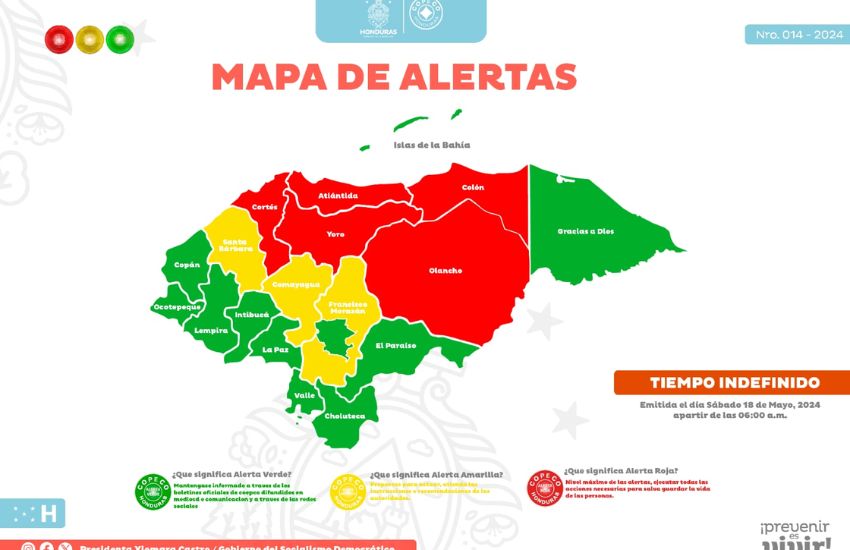 Copeco mantiene alertas por contaminación ambiental en Honduras ...